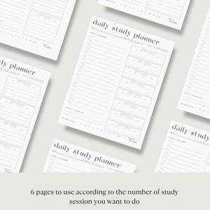 Daily Study Planner - Etsy