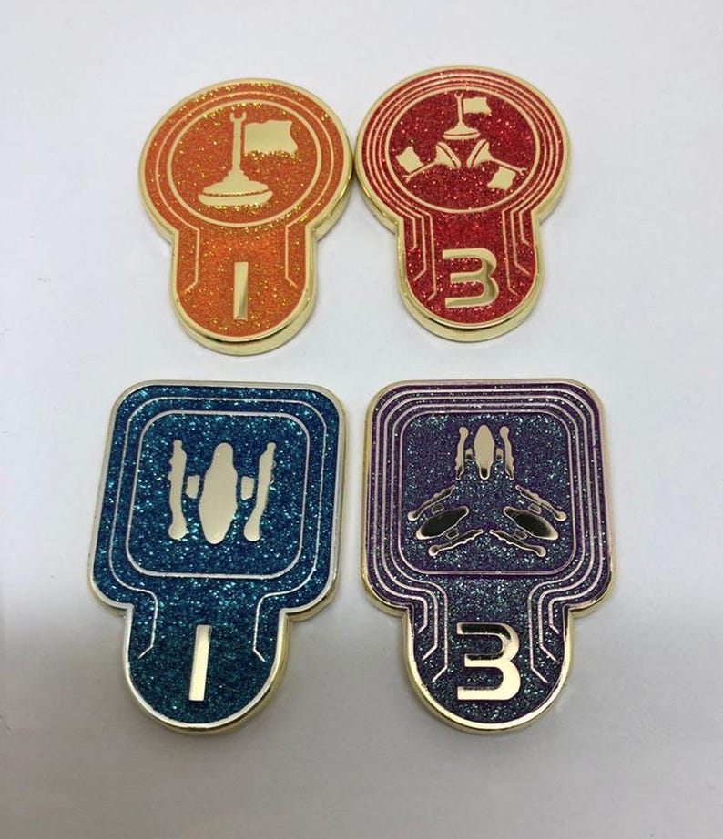 Twilight Imperium | Infantry and Fighter Enameled Metal Token Sets ...