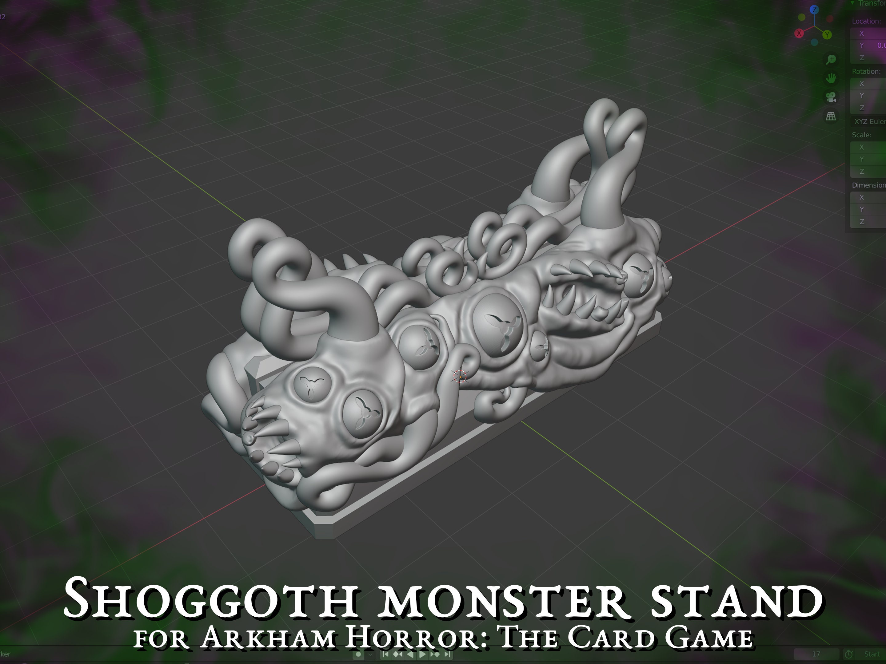 1 to 3 Unpainted Shoggoth Monster Stands for Arkham Horror: - Etsy