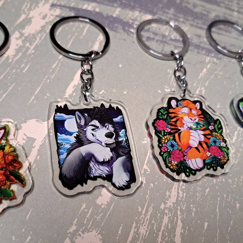Furry Tail Keyring - Etsy