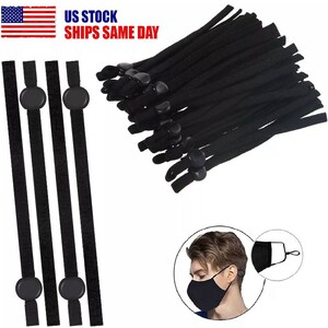 5 Long Soft Elastic With Stoppers , Elastic With Adjuster , Adjustable ...