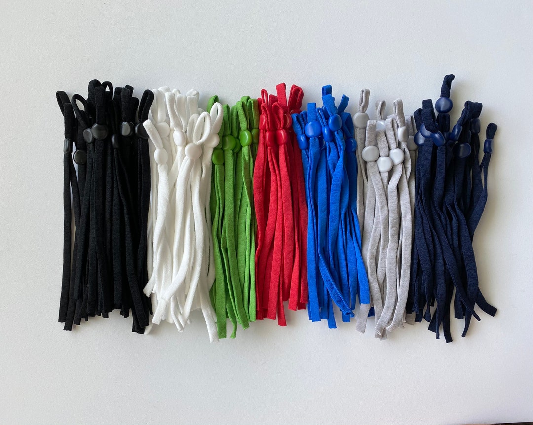 5 Long Soft Elastic With Stoppers , Elastic With Adjuster , Elastic ...