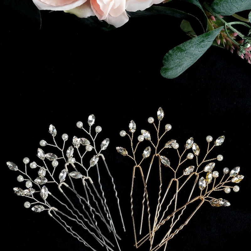 Crystal Hair Pins - Etsy