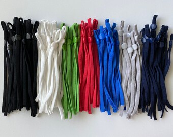 5 Long Soft Elastic With Stoppers , Elastic With Adjuster , Adjustable ...