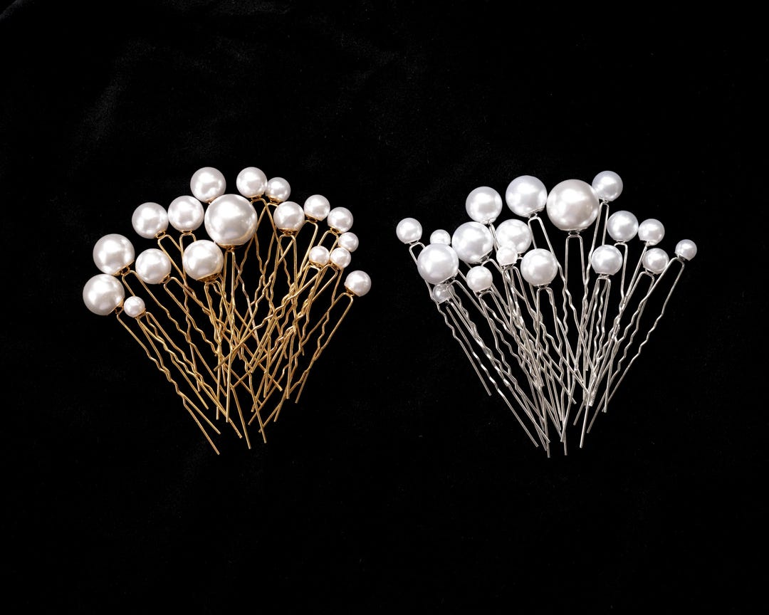 Set of 18 Pearl Bridal Hair Pins, Bridal Hair Accessory, Pearl Pins ...