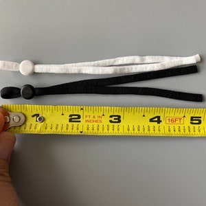 5 Long Soft Elastic With Stoppers , Elastic With Adjuster , Adjustable ...