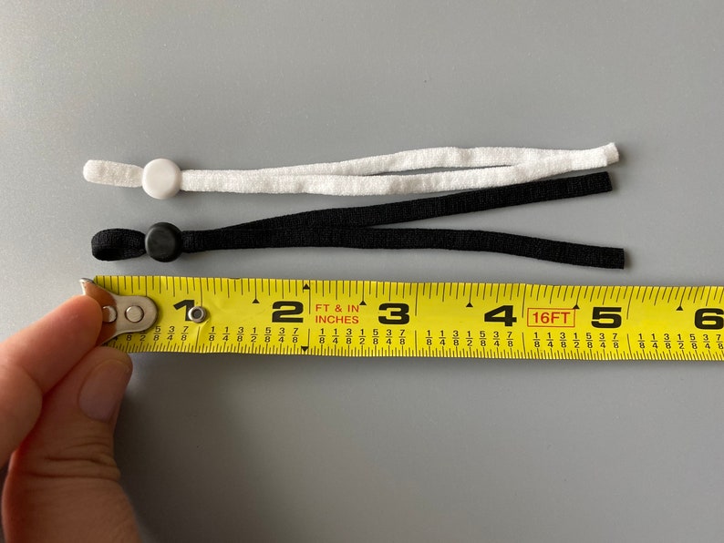 5 Long Soft Elastic With Stoppers Elastic With Adjuster - Etsy
