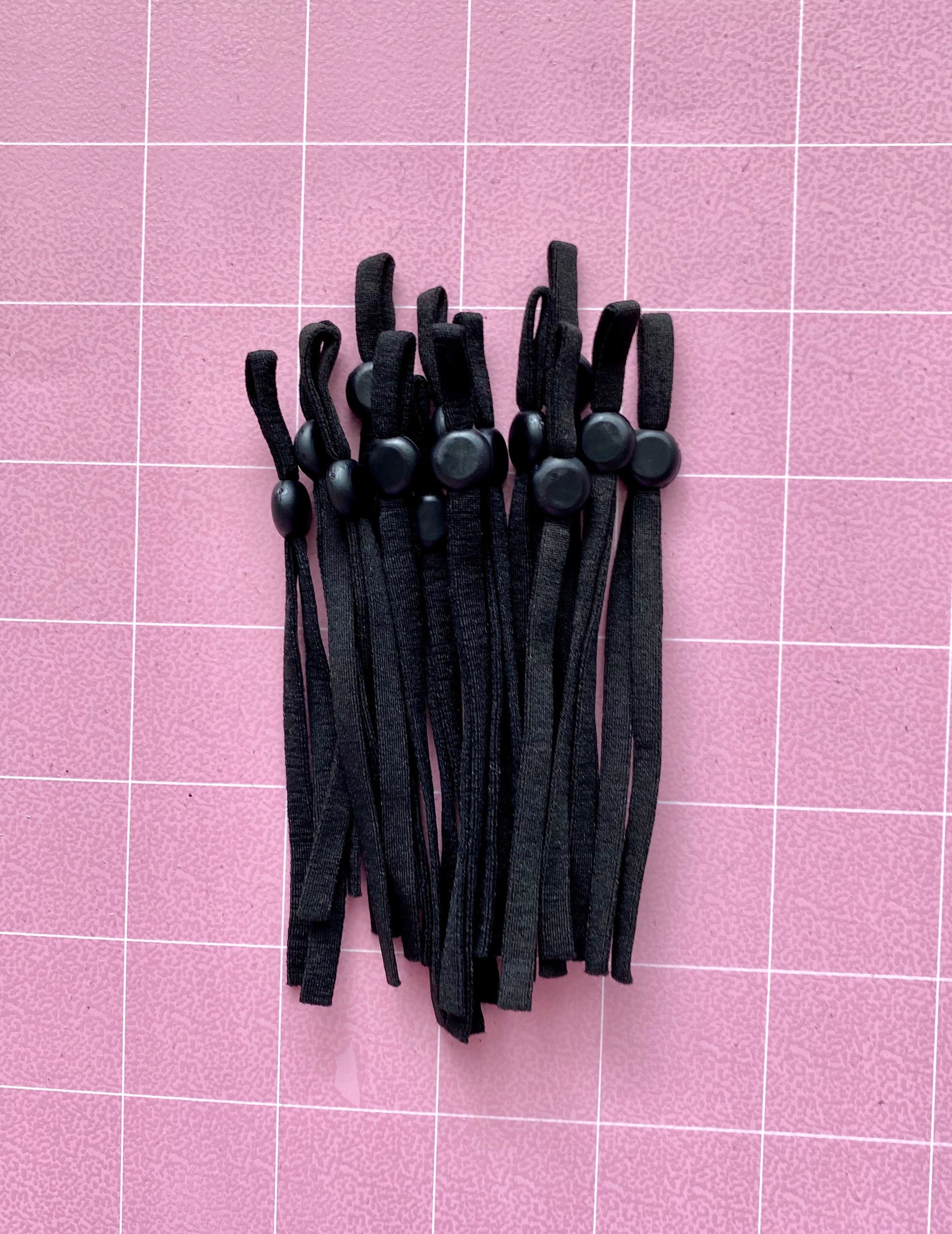 Soft Elastics With Adjuster for Face Masks, Elastic With Stoppers ...