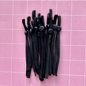 Soft Elastics With Adjuster for Face Masks, Elastic With Stoppers ...