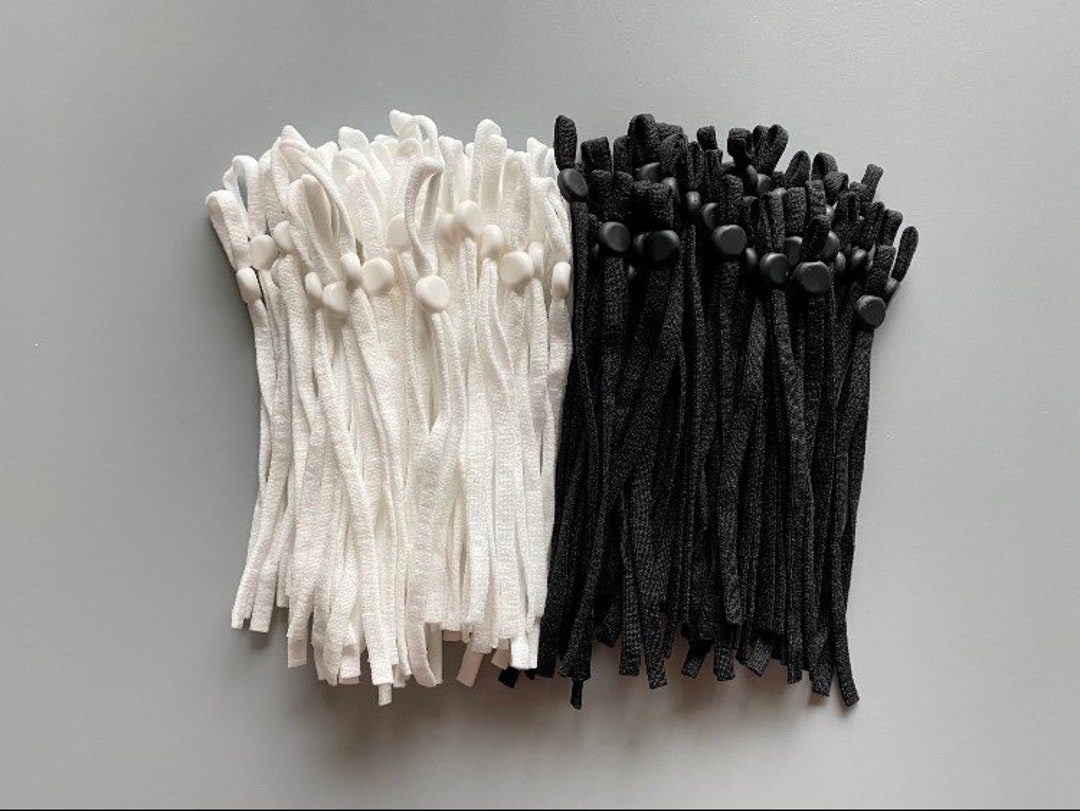 5 Long Soft Elastic With Stoppers , Elastic With Adjuster , Adjustable ...