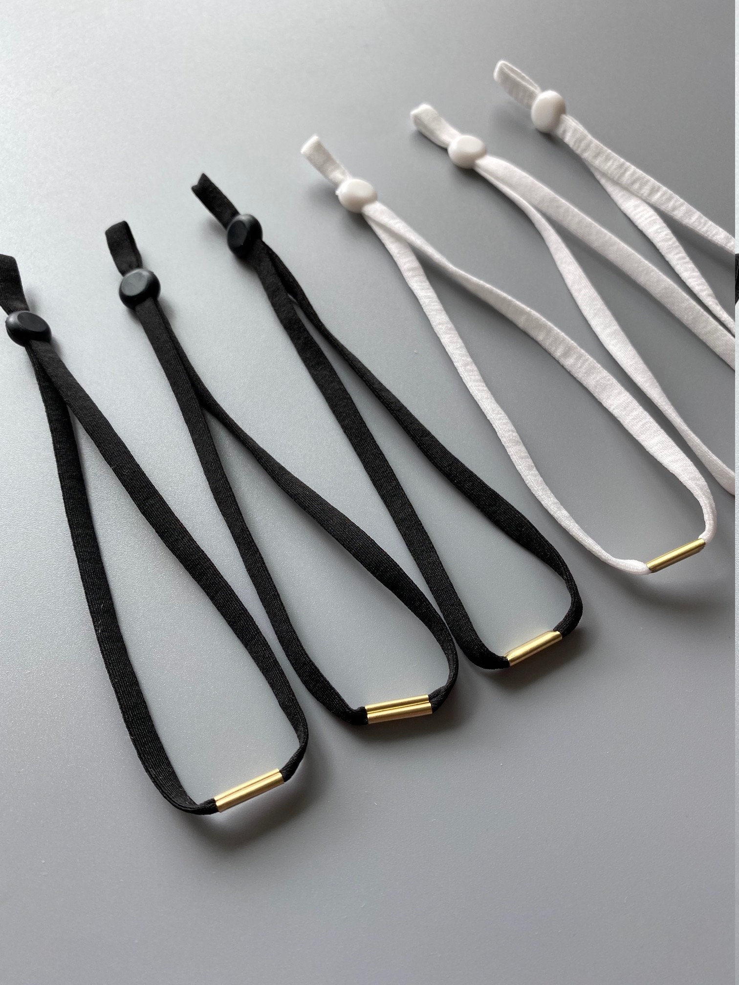 Long Soft Elastic With Stoppers Elastic With Adjuster - Etsy