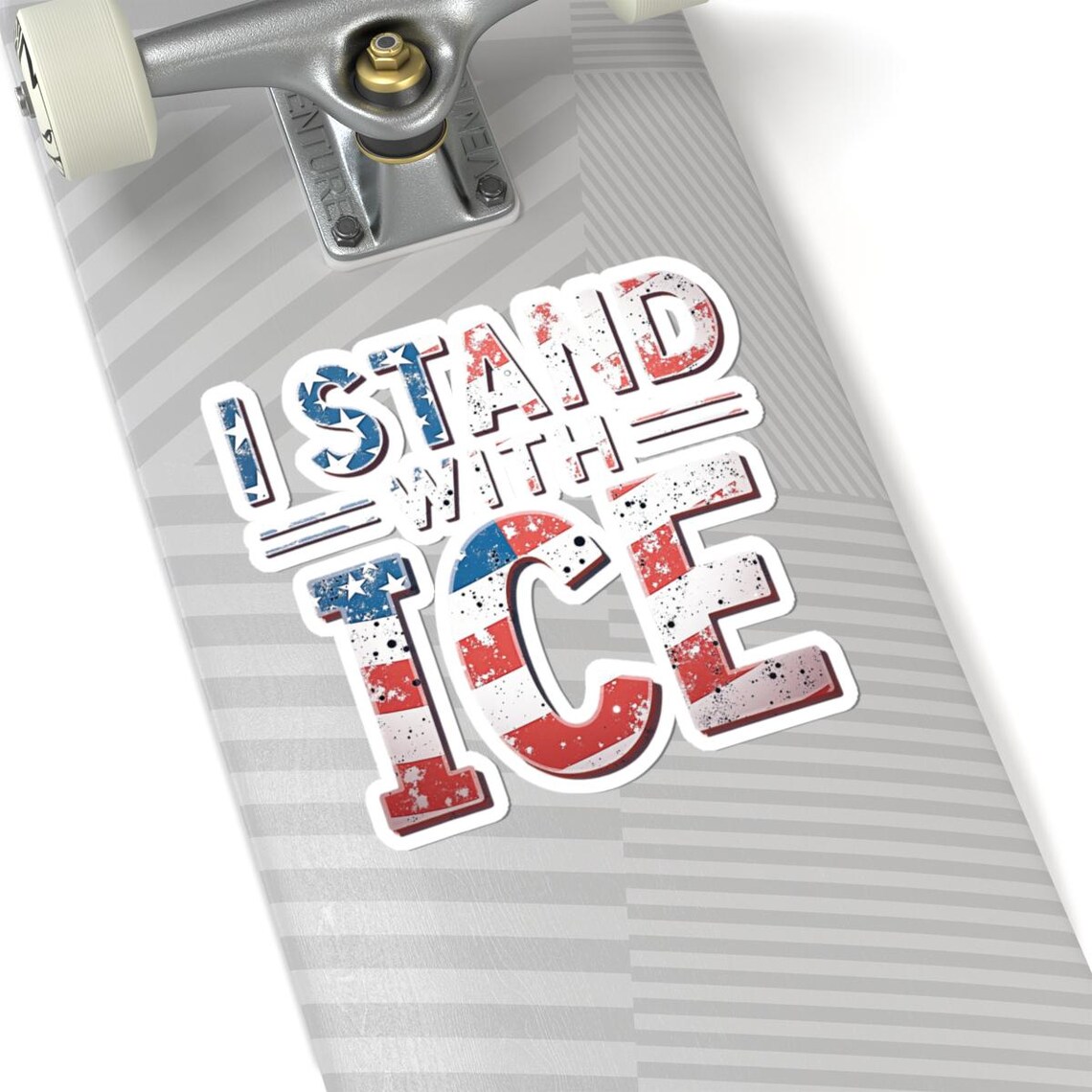 I Stand With ICE Patriotic Sticker USA Flag Support Decal - Etsy