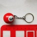 Pool Ball 8 Ball Keychain, Lucky Bag Purse Charm, Magic Keyring, Solids ...