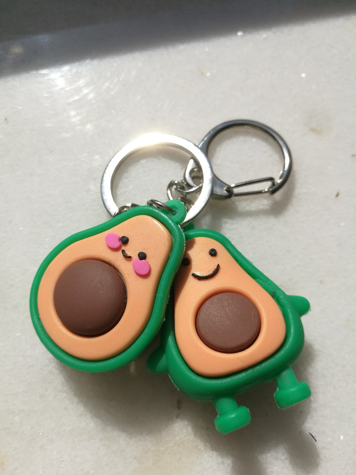 Avocado keychain mexican food keyring holy guacamole gift | Etsy