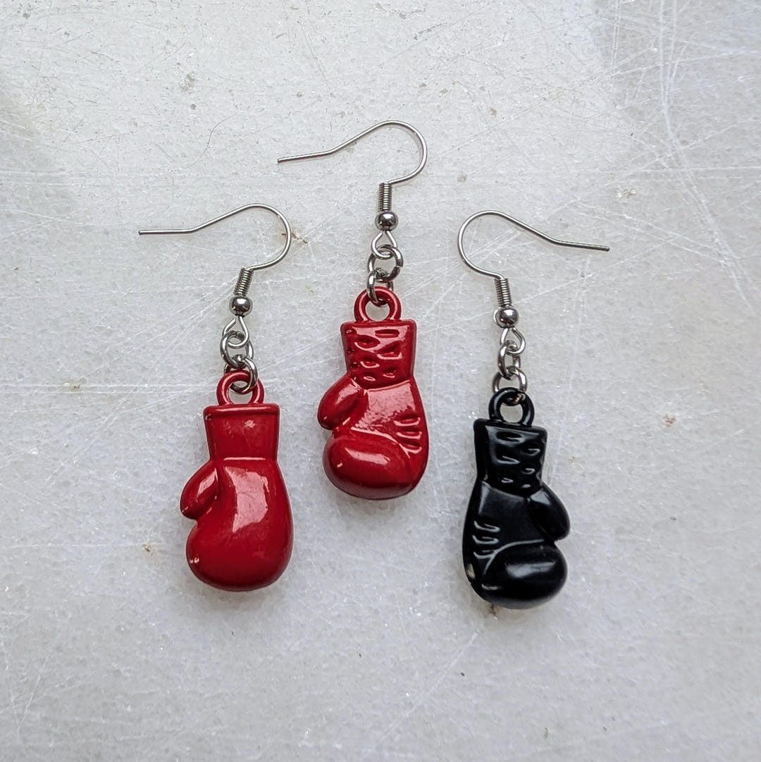 Boxing Gloves Earrings, Boxer Girl Outfit, Ring Girl Costume, Punch ...