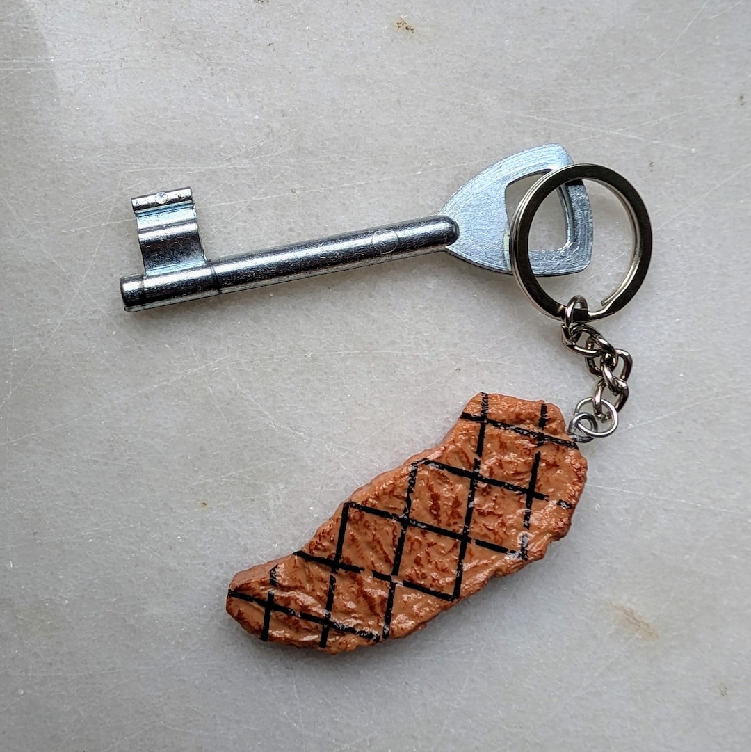 Steak Lover Bbq Dad Keychian, Gift for Chef Butcher Grill Master, Well ...