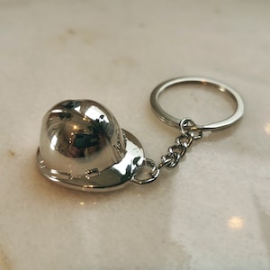 Tiny Hard Hat Keychain, Mini Construction Hard Hat, Miniatrue Helmet ...
