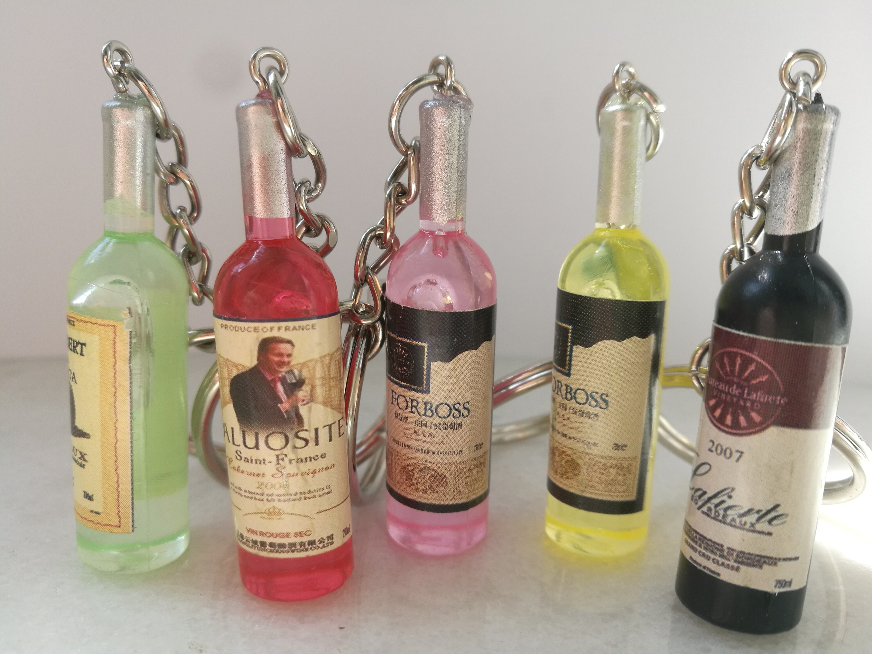 Wine mini bottle keychain wine cork keyring cute hen party | Etsy