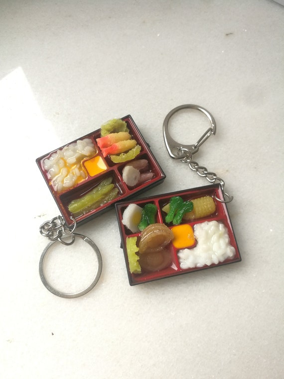 Bento Box Sushi Japan Keychain Realistic Food Cute Keyring | Etsy