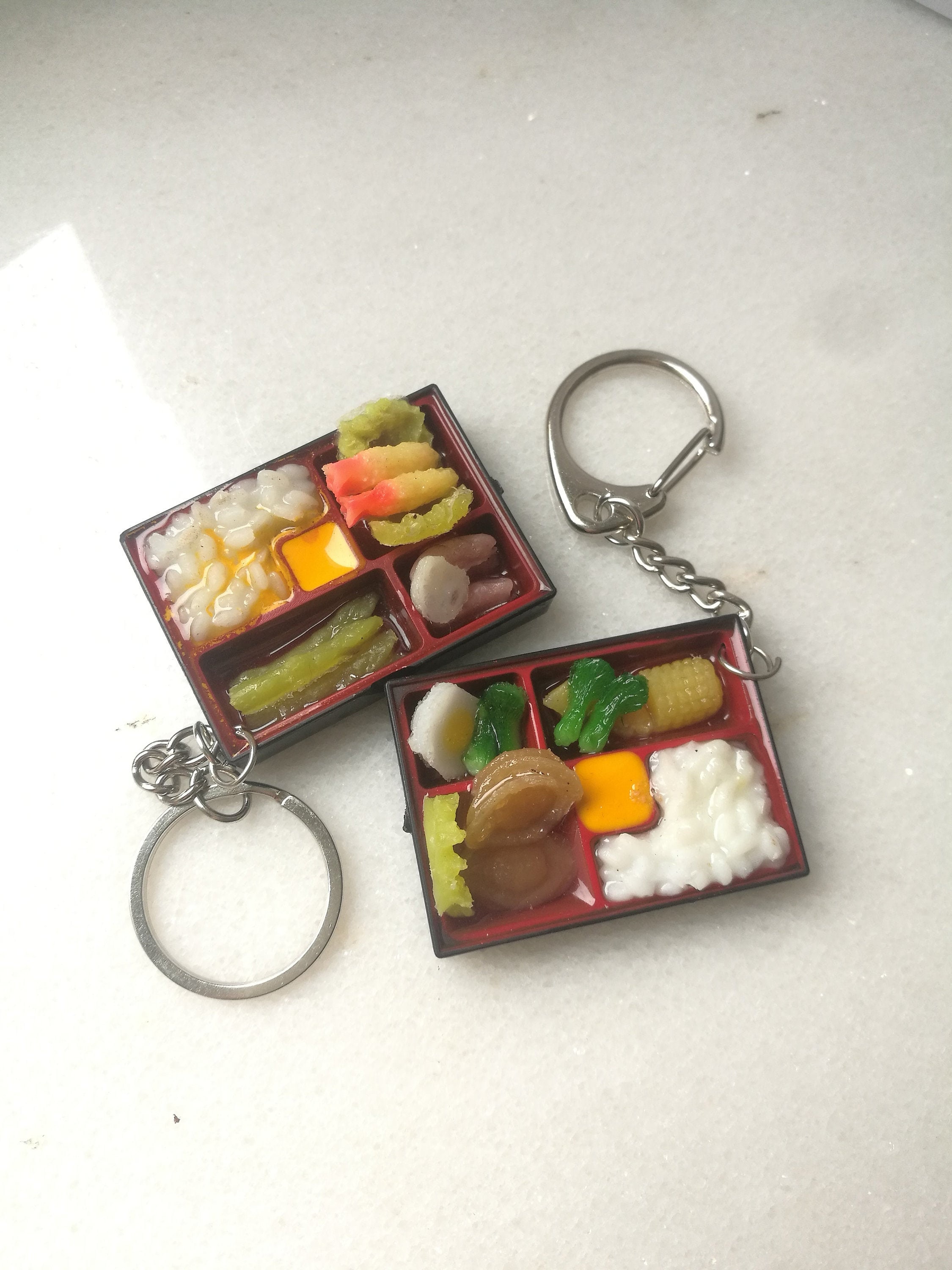 Bento Box Sushi Japan Keychain, Realistic Kawaii Food Cute Keyring ...