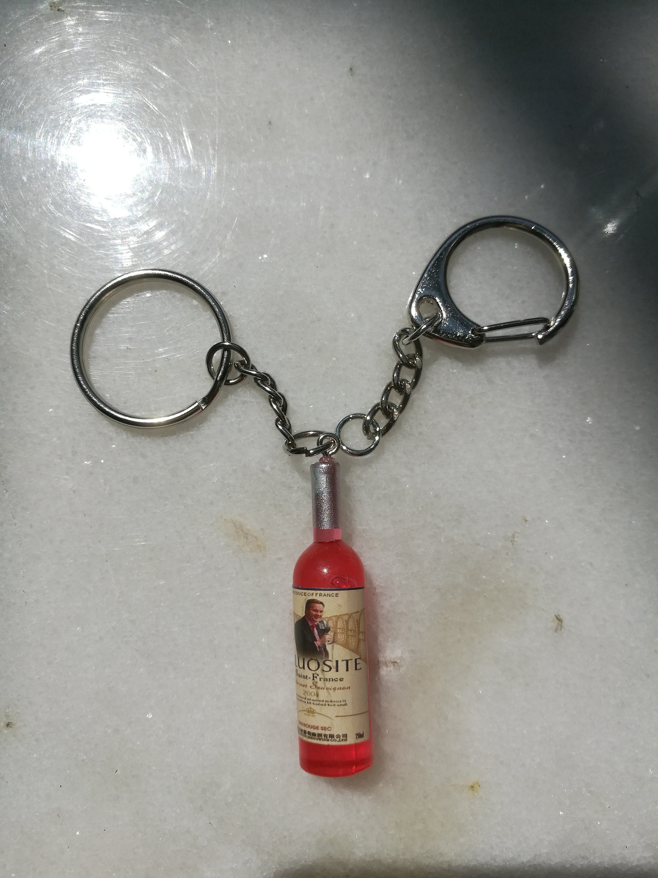 Wine Mini Bottle Keychain Wine Cork Keyring Cute Hen Party - Etsy UK