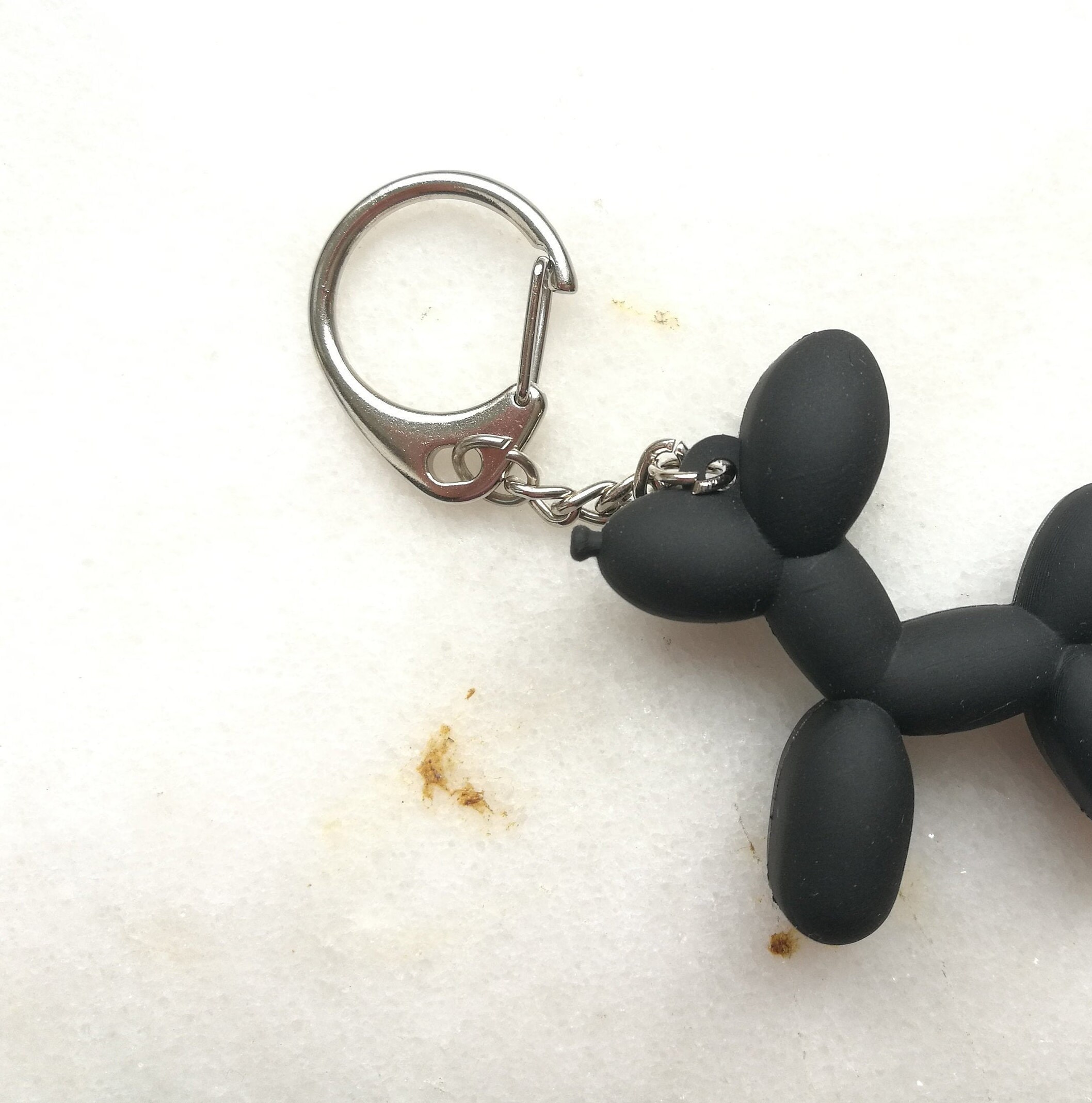 Balloon Dog Keychain, Cute Rubber Kawaii Keychain, Car Keyring Soft ...