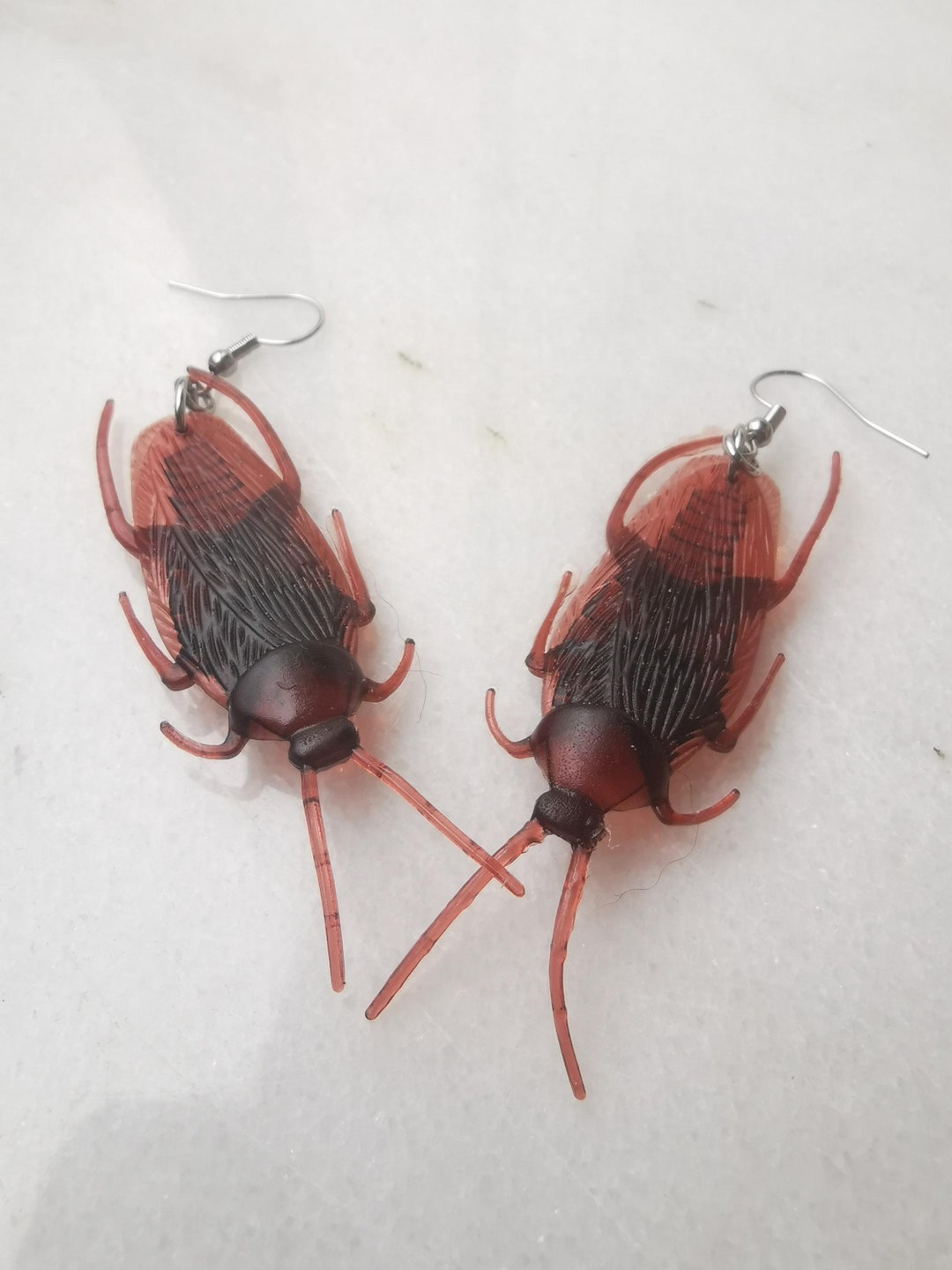 Cockroach Insect Bug Earrings, Creepy Pest Roach Jewelry, Cockroach ...