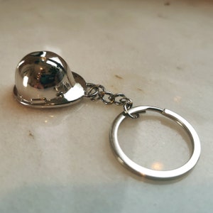 Tiny Hard Hat Keychain, Mini Construction Hard Hat, Miniatrue Helmet Keychain, Safety Work ...