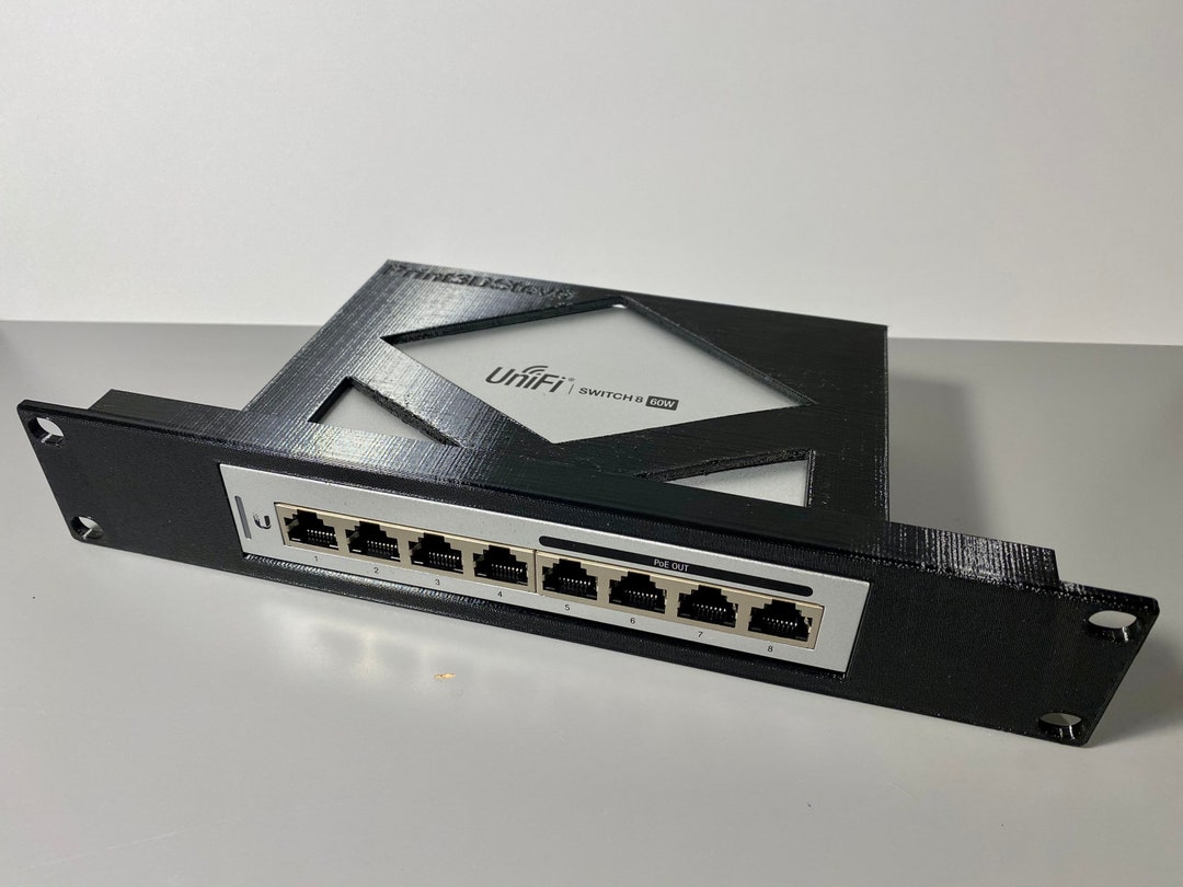 Unifi 8 Port 60 Watt Poe Switch - 10in Mini Rack 1U Mount - Etsy