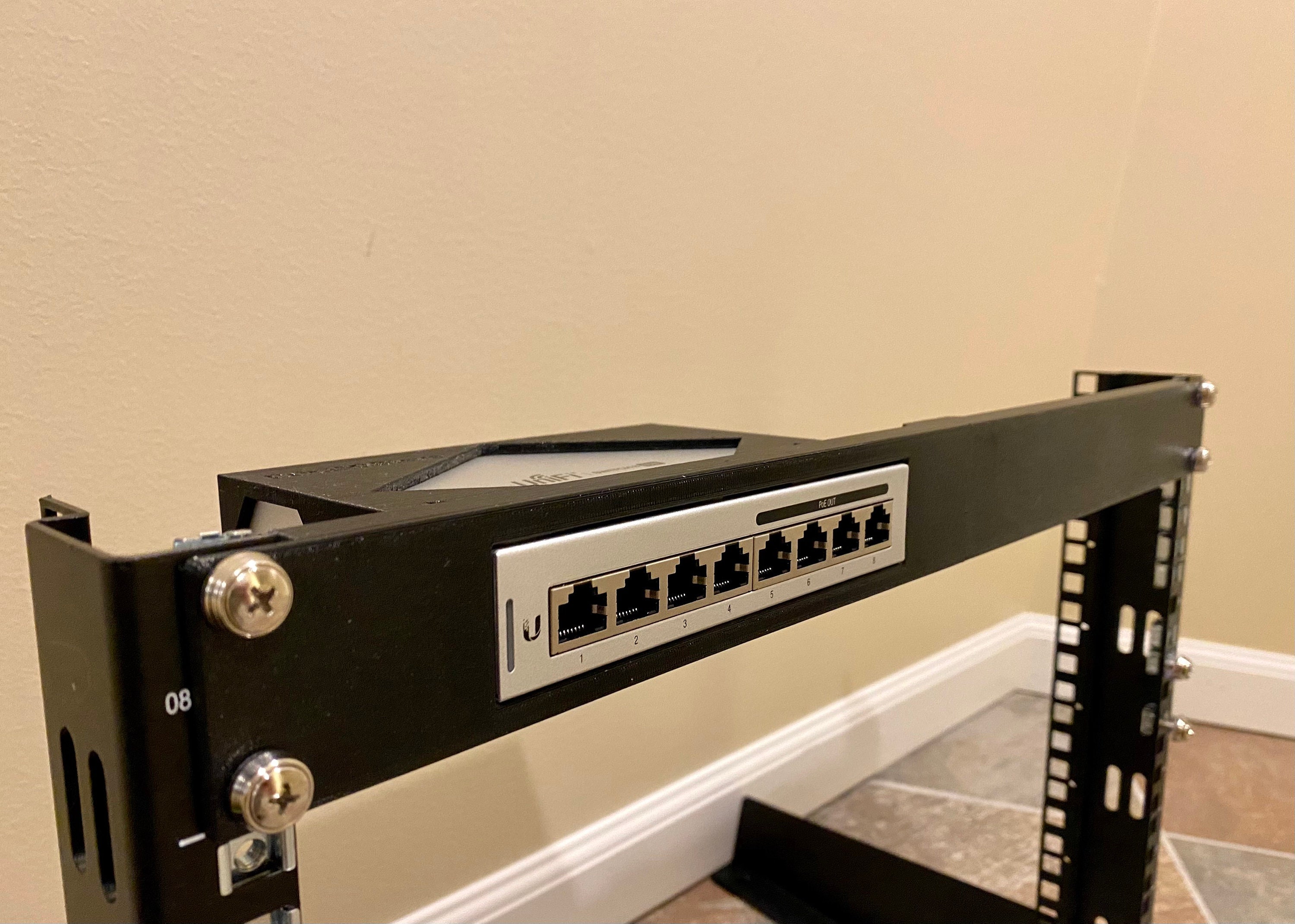 Unifi 8 Port 60 Watt Switch 1U Rack Mount - Etsy