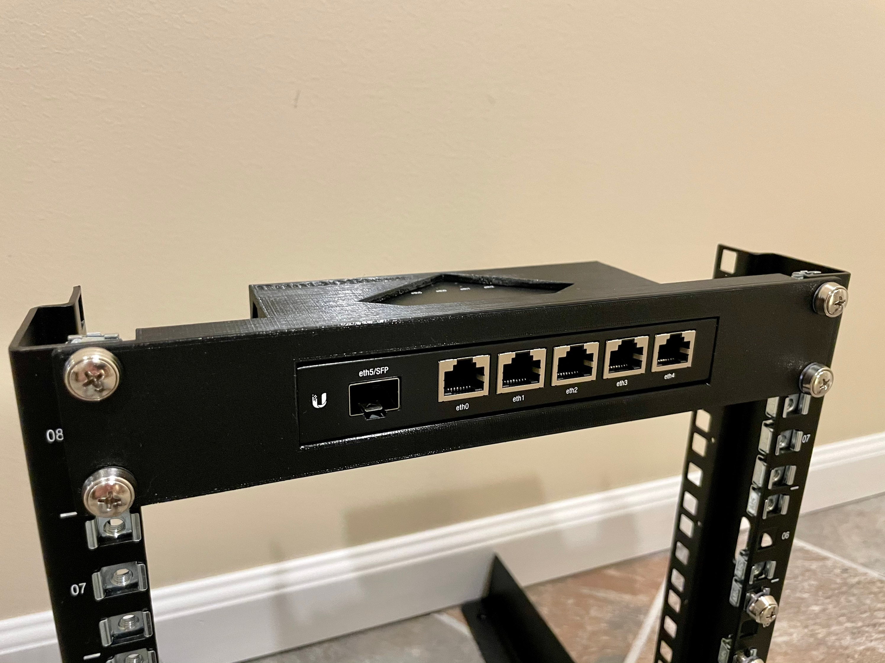 Ubiquiti Edgerouter X SFP 10in Half Rack 1U Mount - Etsy Australia