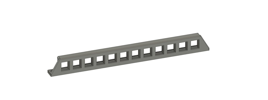Screw Down Desk X12 Keystone Patch Panel 1U Rack Mount - Etsy