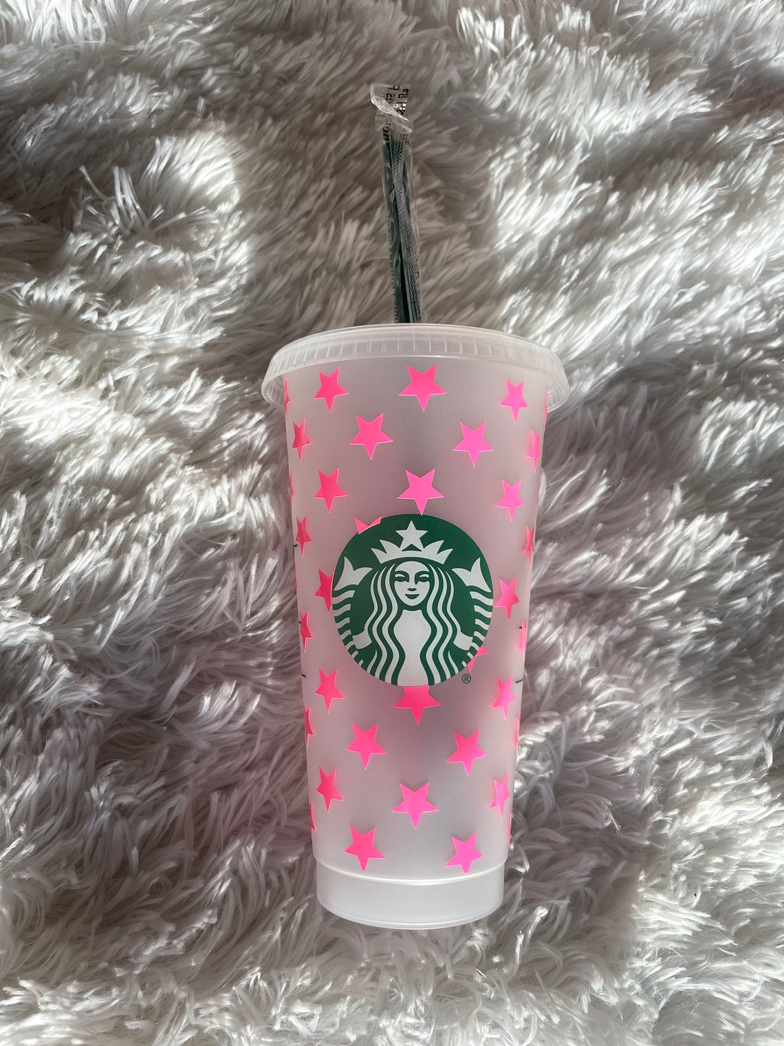 Custom Starbucks Star Wrap Around Cold Cup - Etsy