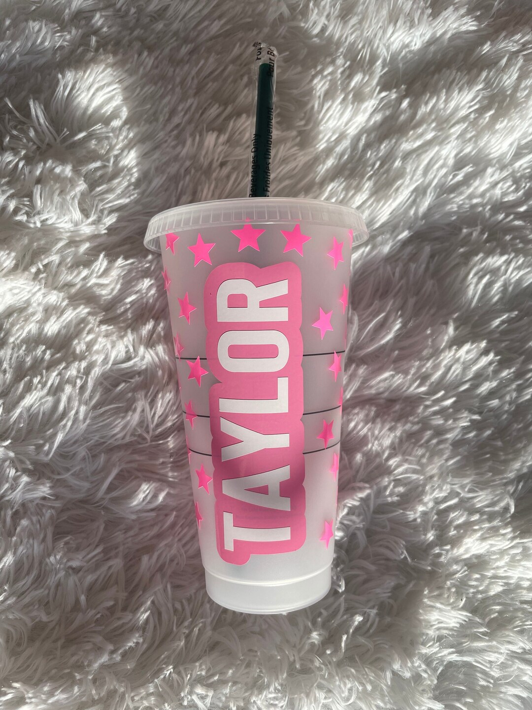 Custom Starbucks Star Wrap Around Cold Cup - Etsy