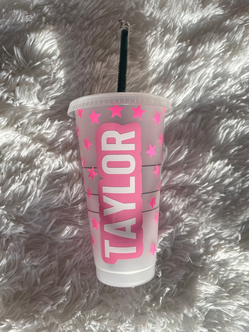 Custom Starbucks Star Wrap Around Cold Cup - Etsy
