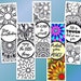 Set of 5 Printable Self-care Coloring Bookmarks, Floral Zen Designs, 2 ...