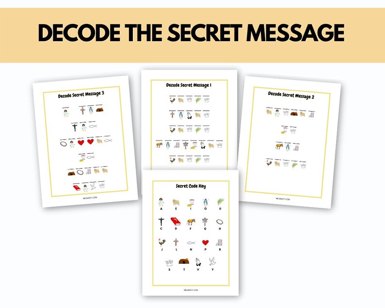 Christian Family Easter Activity Sheets, PDF, Printable, Instant ...