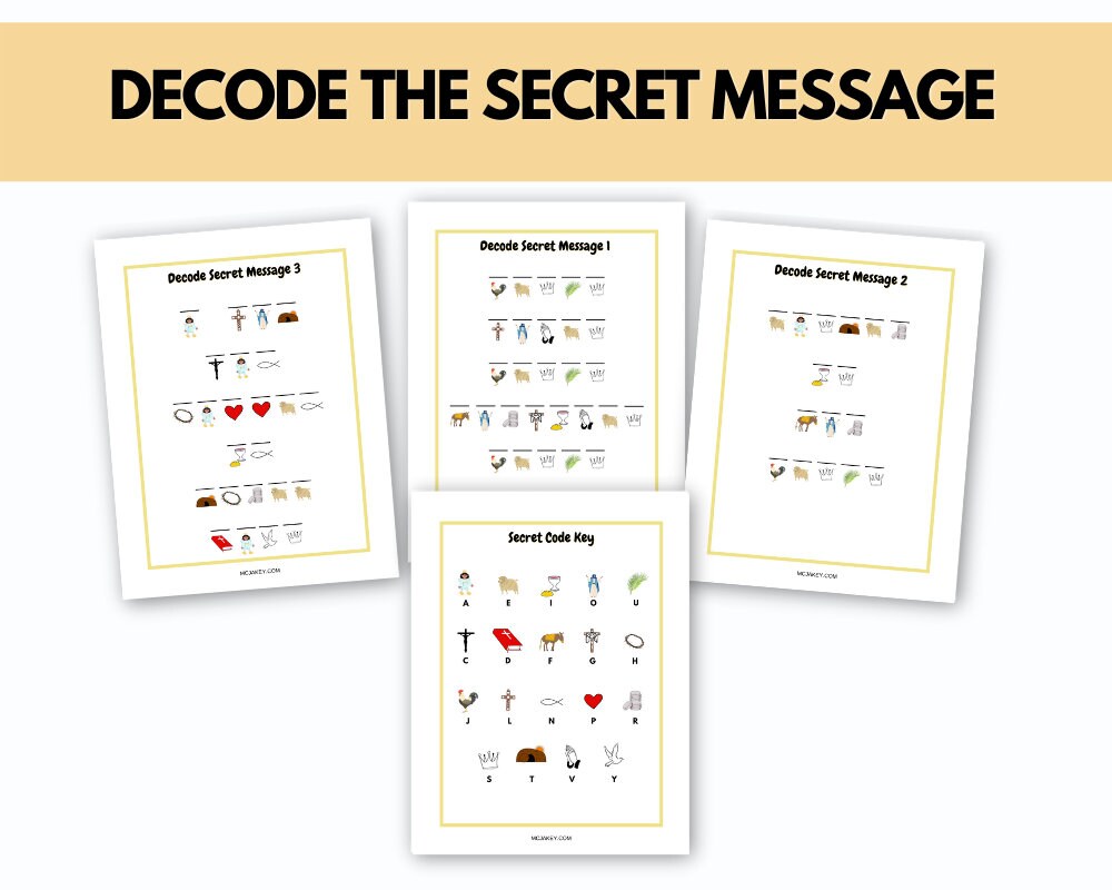 Christian Family Easter Activity Sheets, PDF, Printable, Instant ...