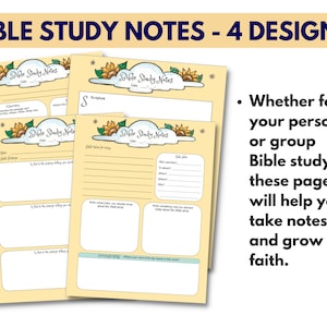 30-days Faith Journal PDF Printable, Weekly Planner, Sermon Notes ...