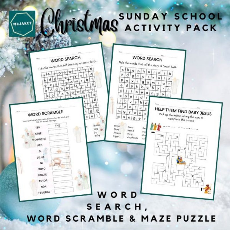Christmas Sunday School Activity Pages Printable Games And Worksheets christmas-sunday-school-activity-pages-printable-games-and-worksheets