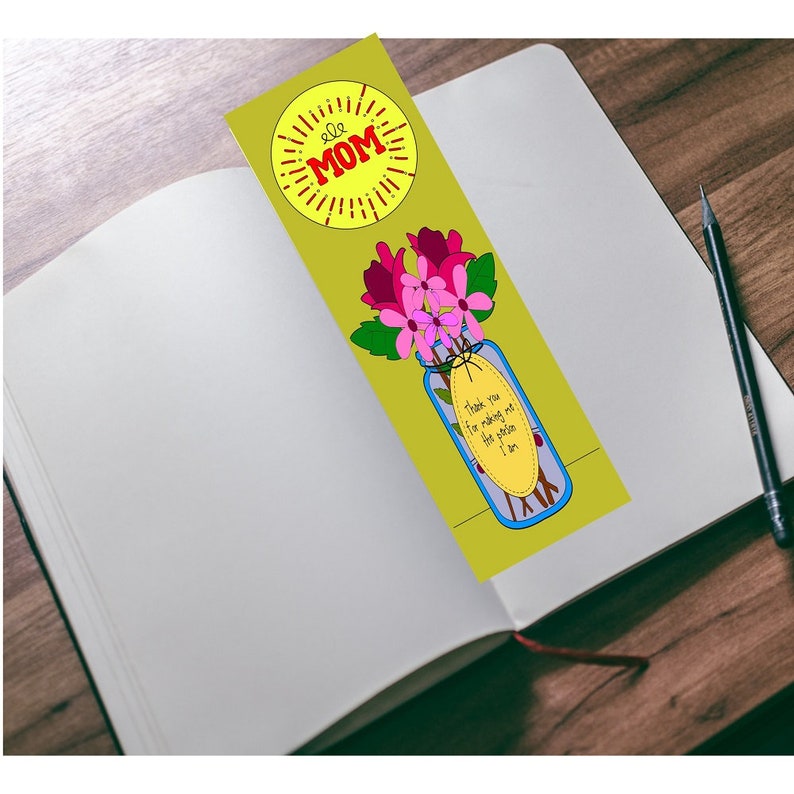 5 Printable Mother's Day Coloring Bookmarks Set 2, DIY Gift for Mom, 2 ...