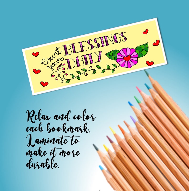 Printable Gratitude Bookmarks, Christian Coloring Bookmarks, Floral ...