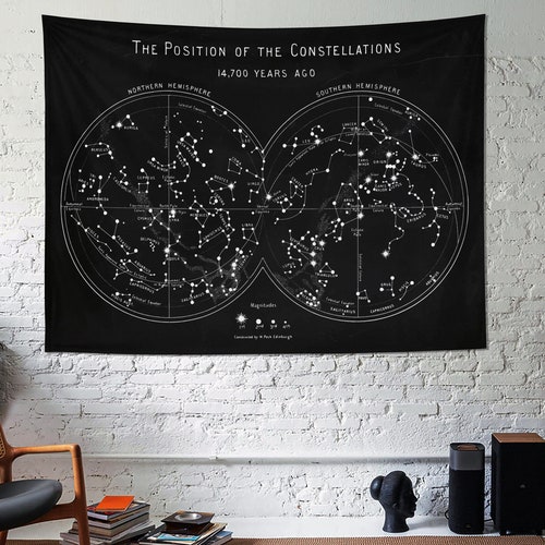 Position of the Constellations Tapestry Astronomy Map - Etsy