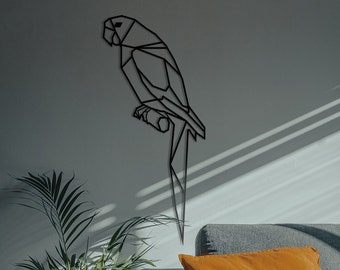 Parrot Metal Art | Etsy