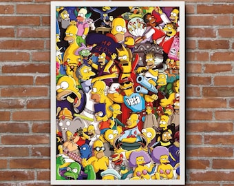 The Simpsons Poster - Etsy