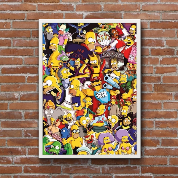 Simpsons Art - Etsy