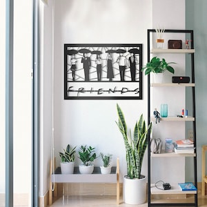 Friends Metal Wall Decor, Friends Metal Poster, Monica, Rachel, Phoebe ...