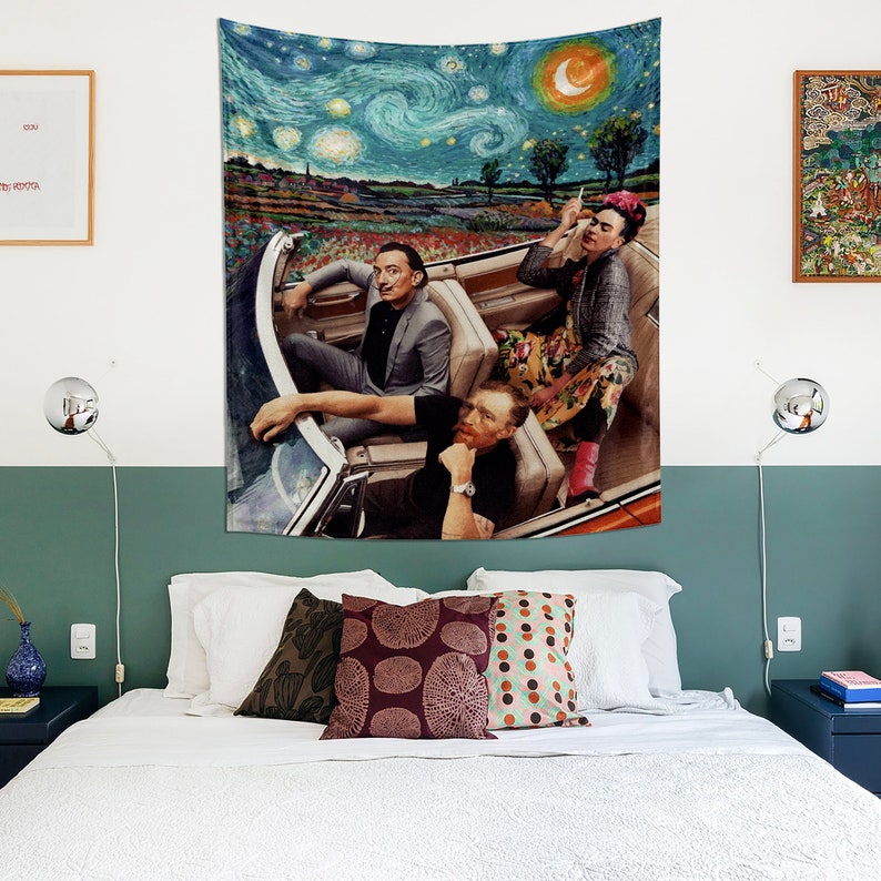 Frida Kahlo Salvador Dalí Vincent van Gogh Art lover gift | Etsy