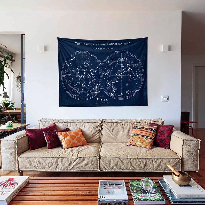 Position of the Constellations Tapestry Astronomy Map - Etsy