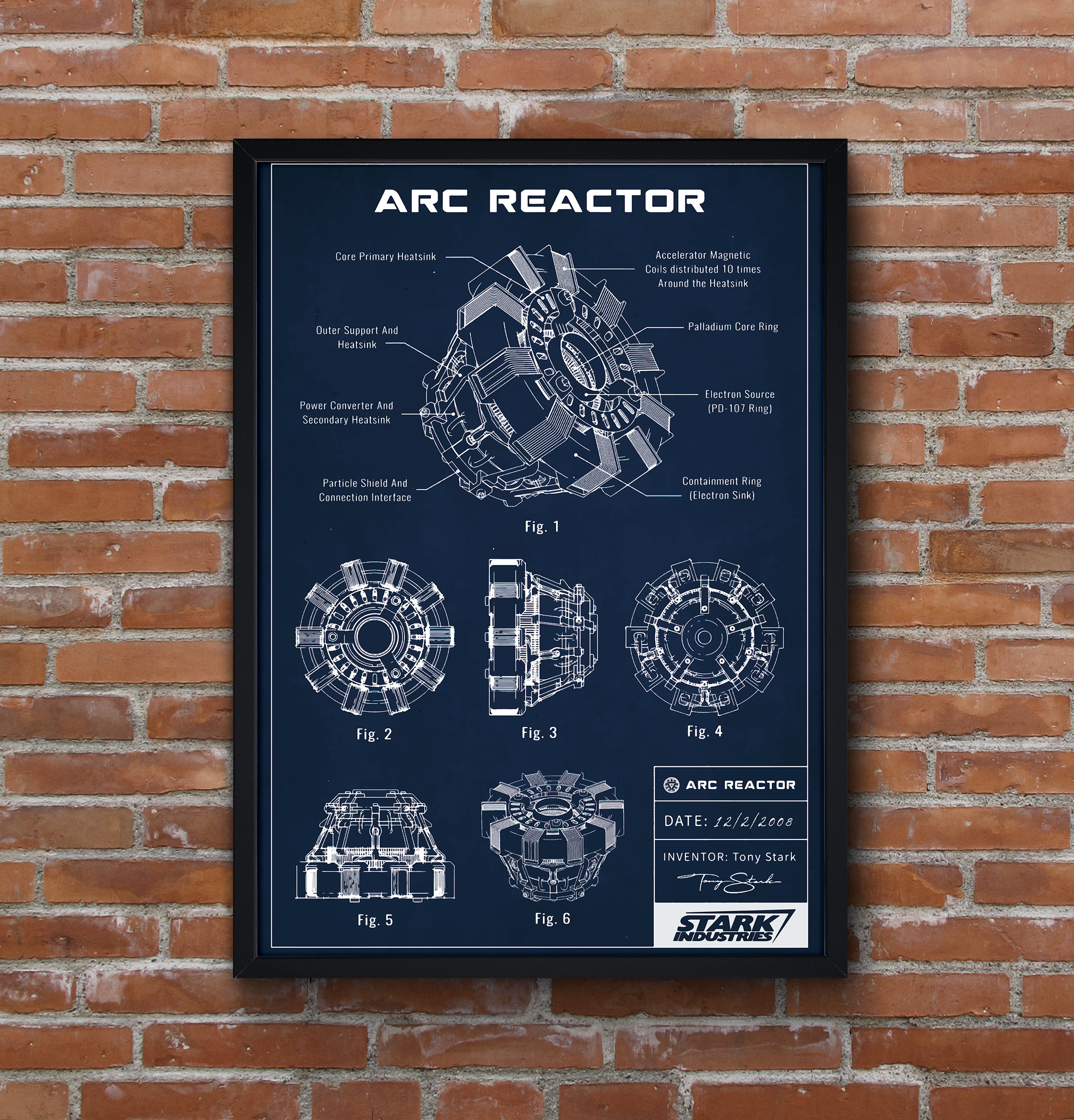 Iron Man 3 Arc Reactor Blueprints